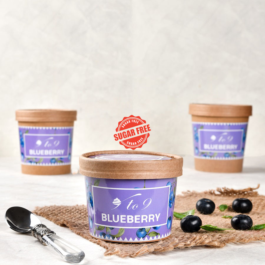 BLUEBERRY GREEK YOGURT (Sugar-free) – Nine to Nine Yogurts